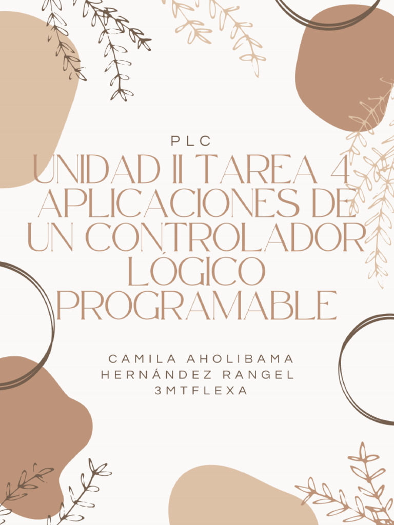 Unidad II Tarea 4 PLC | PDF | Controlador lógico programable | Informática