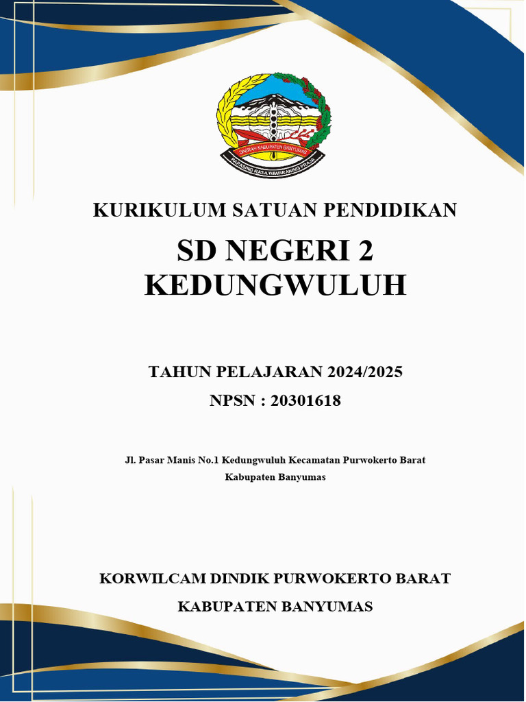 Contoh Cover KSP SD 2024/2025 | PDF