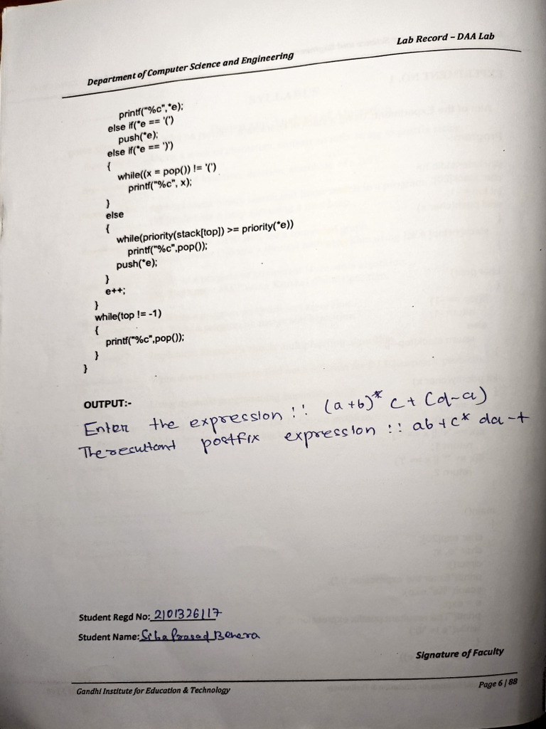 Daa Lab Record Cse2 | PDF