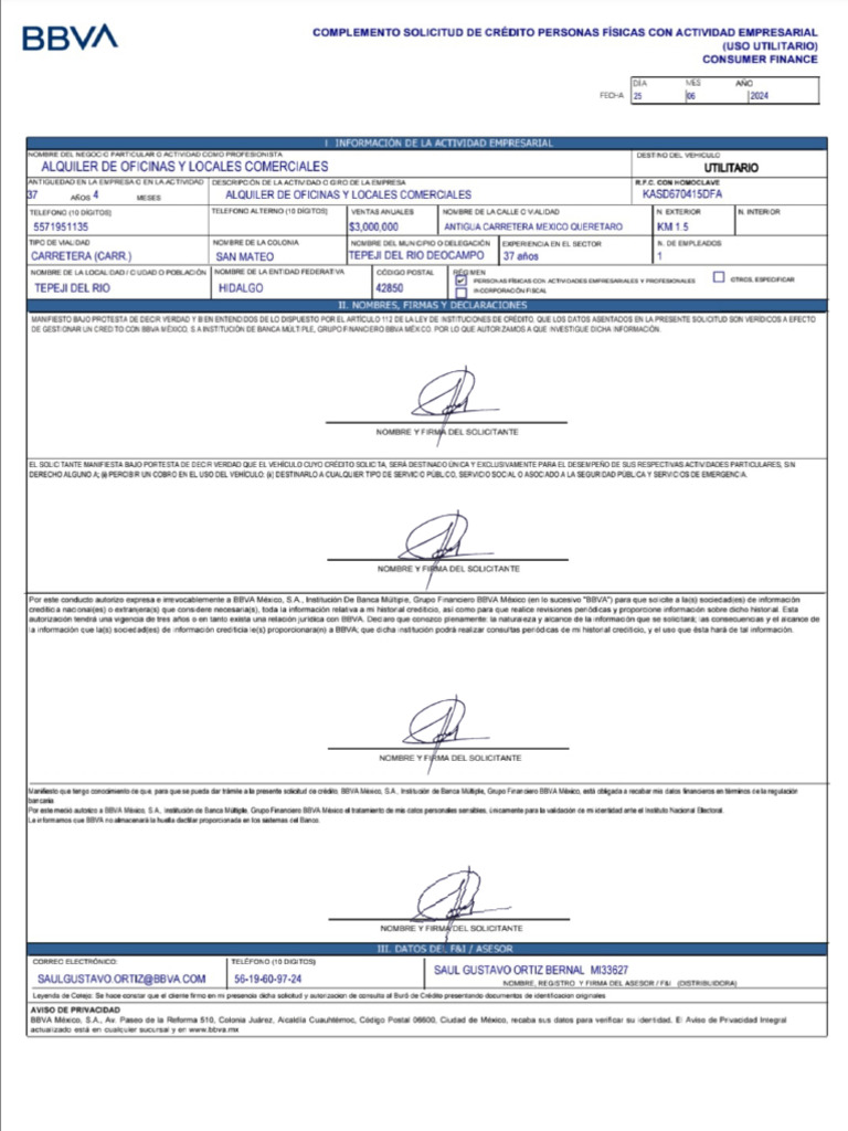 Bbva Solicitud | PDF