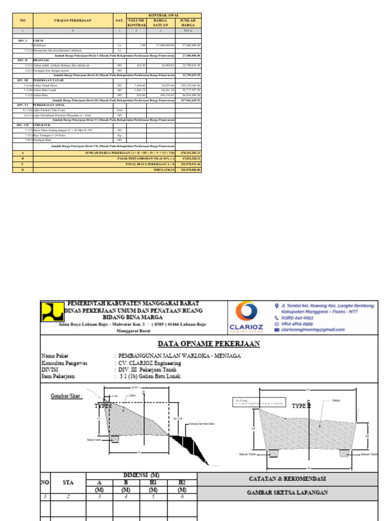 Form Opname | PDF