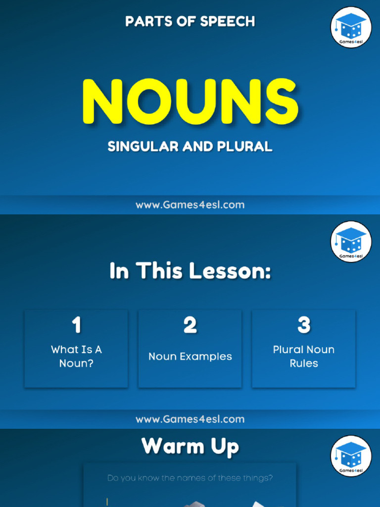 Nouns PowerPoint Lesson | PDF