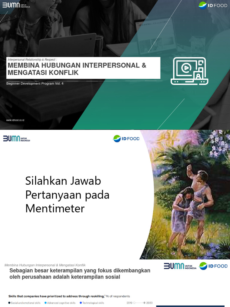 Keterampilan Interpersonal dan Konflik | PDF | Karier & Perkembangan | Pengembangan Diri