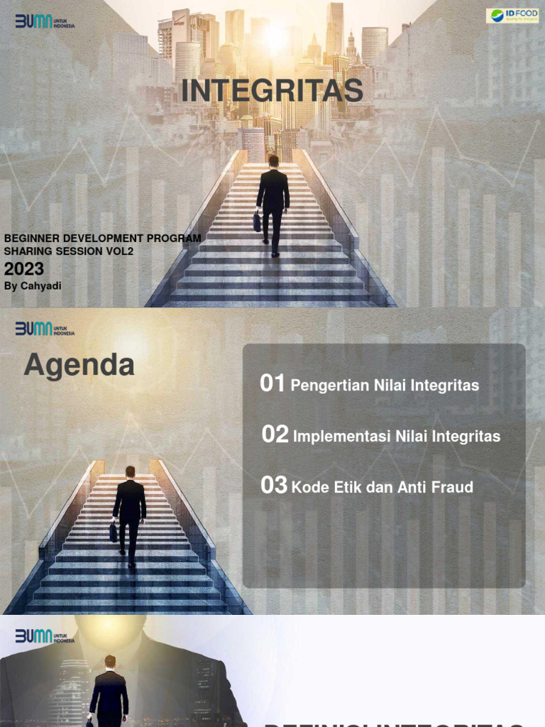 Nilai-Nilai Integritas PDF | PDF