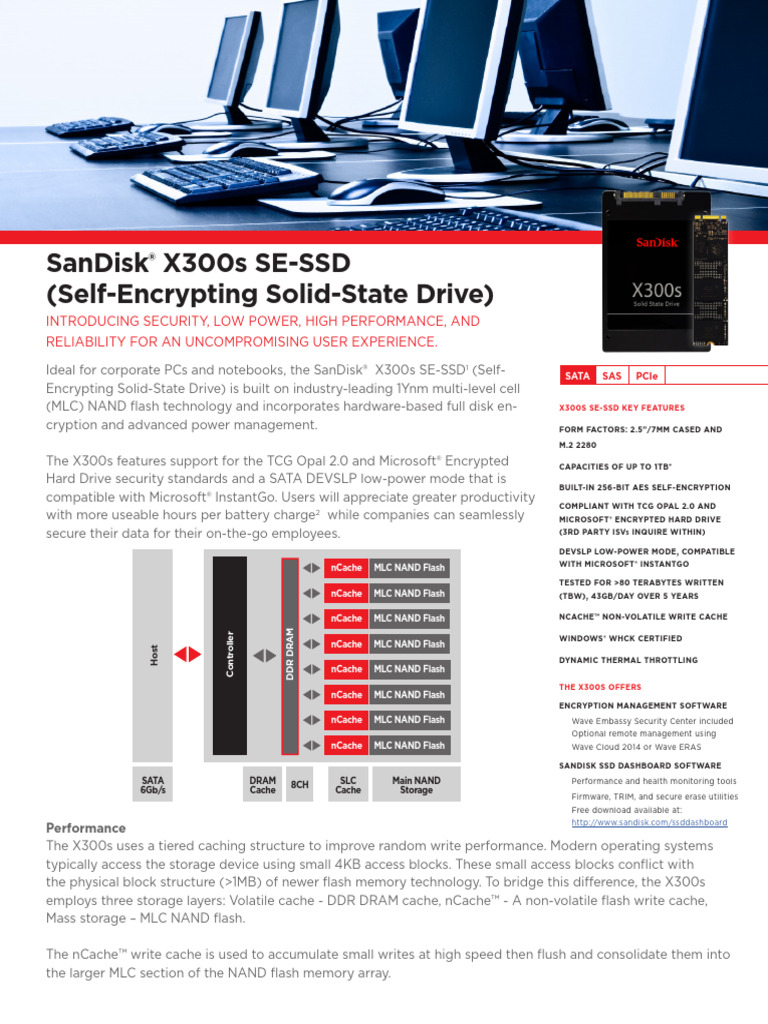 x300s Datasheet | PDF | Flash Memory | Solid State Drive