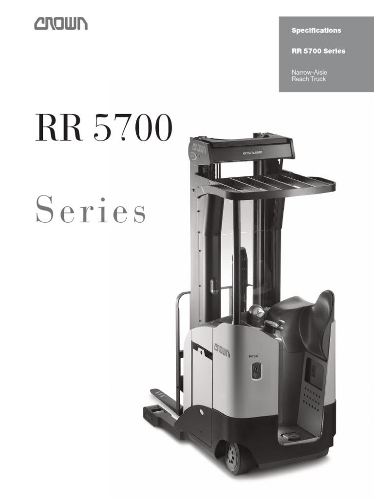 Specifications RR 5700 Series | PDF | Elevator | Truck