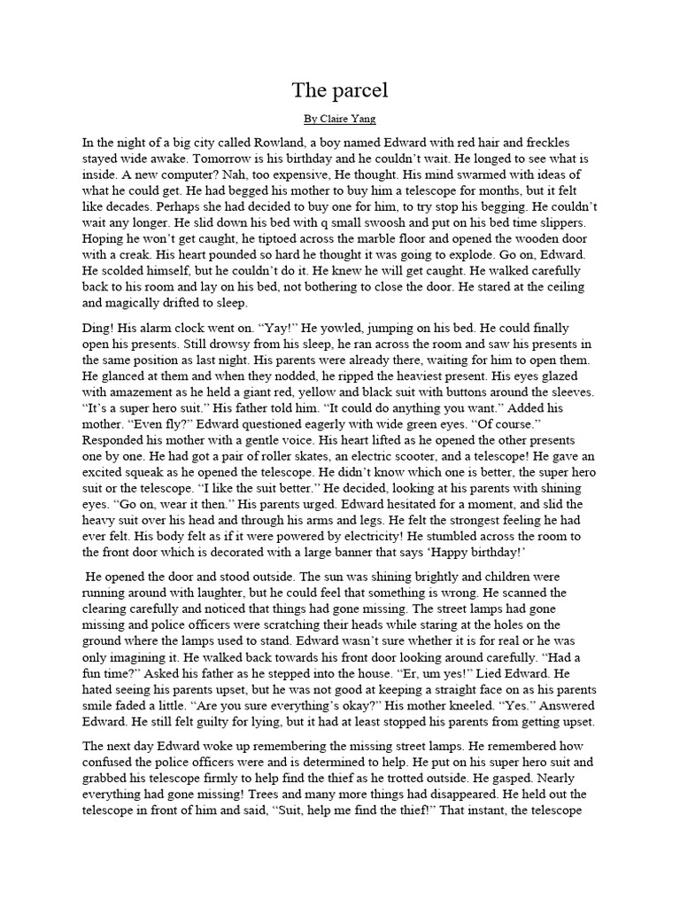 The Parcel | PDF | Mystery, Thriller & Crime Fiction | Poetry