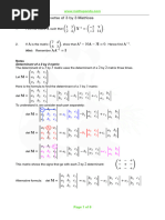 Cofactor Matrix - Formula, Definition, Examples | PDF | Mathematics ...