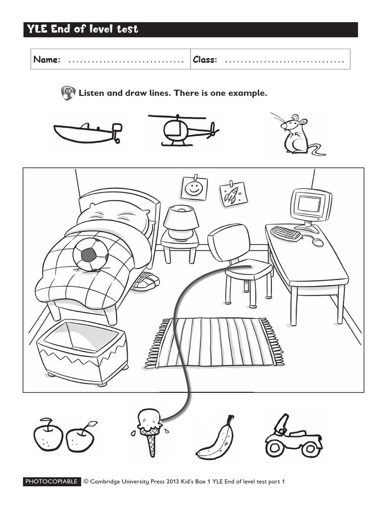 YLE End of Level Test for Kids | PDF