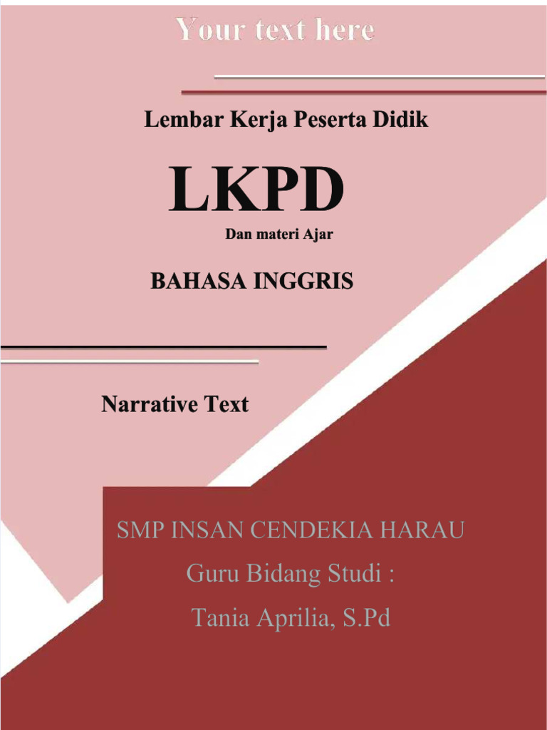 PDF LKPD Narrative Text - Compress | PDF