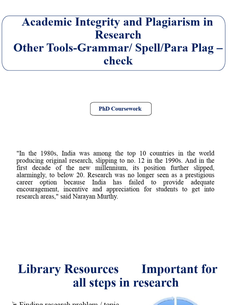 Academic Integrity and Plagiarism in Research | PDF | Plagiarism | Citation