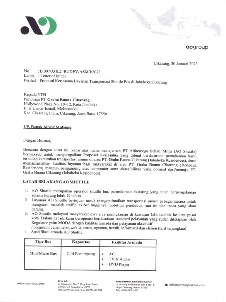 Proposal AO Trans-Approved | PDF