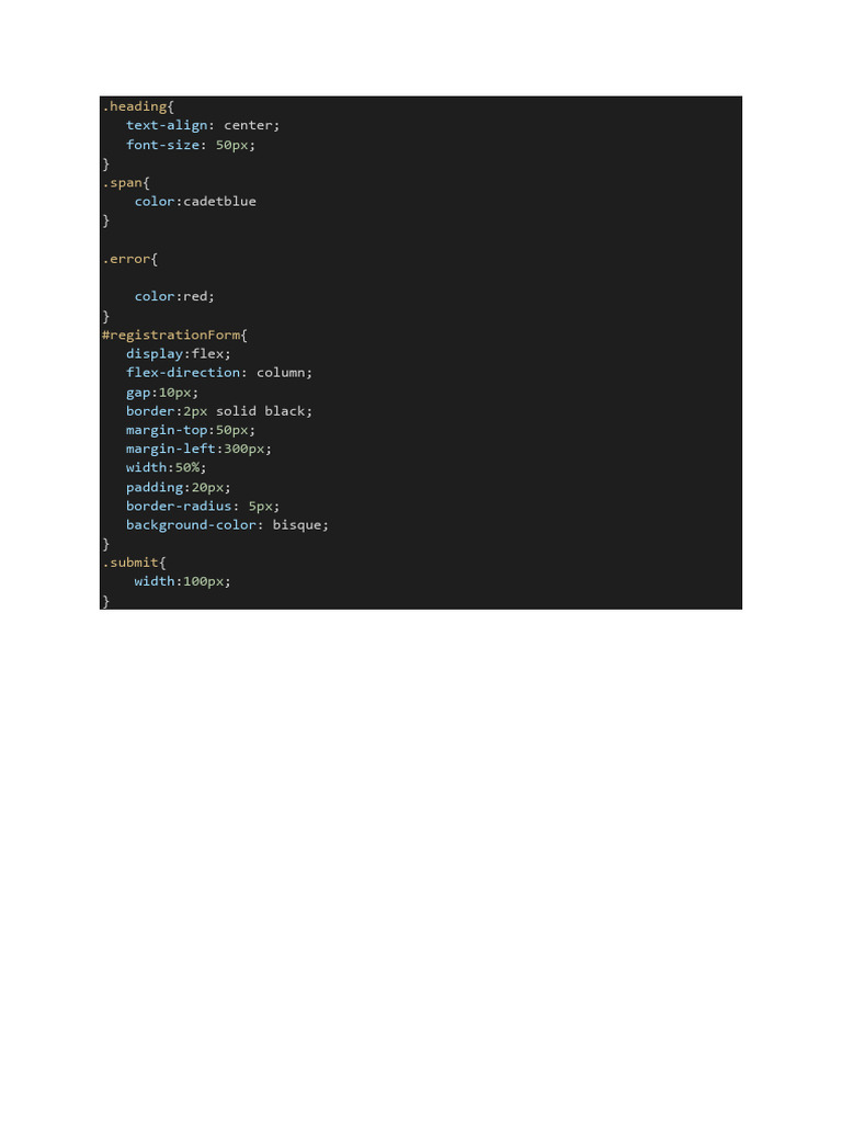Form Validation Css Pdf