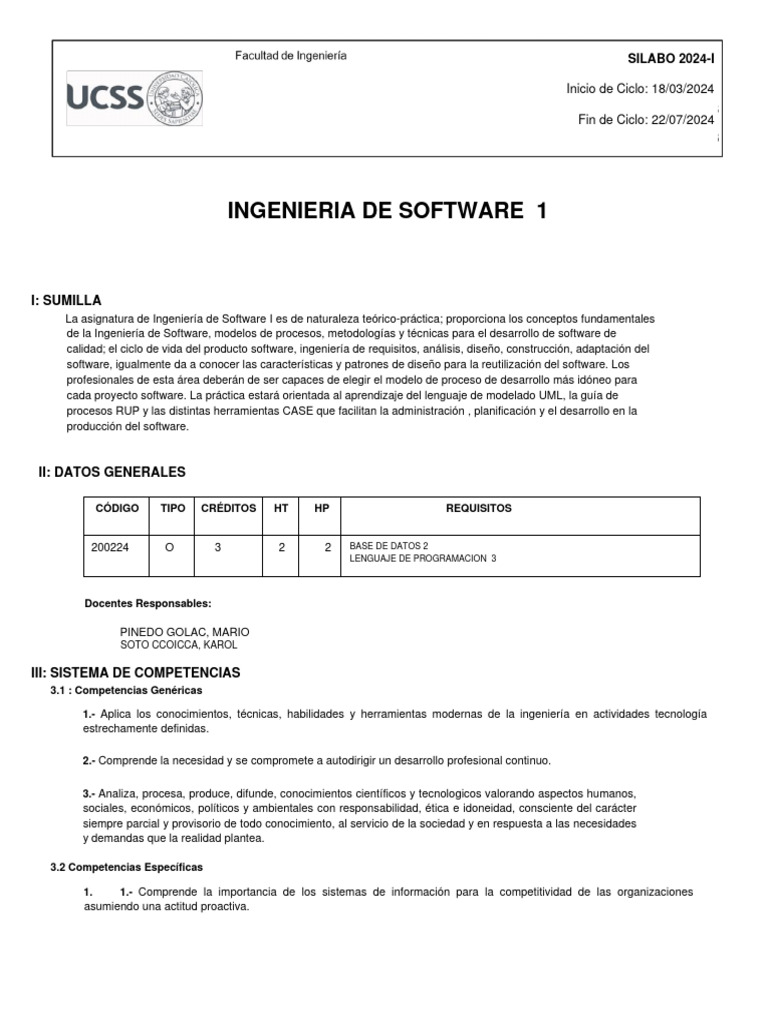 D 200224 Syl | PDF | Software | Ingeniería de software