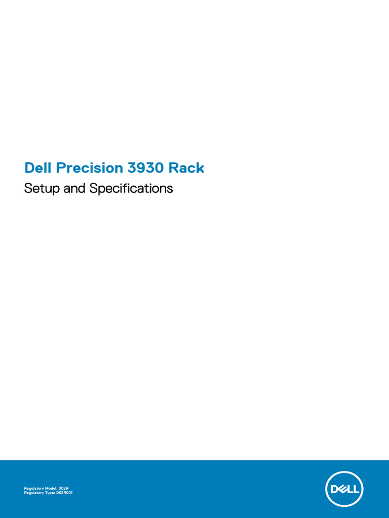 Dell Precision 3930 Rack Setup Guide | PDF | Booting | Bios