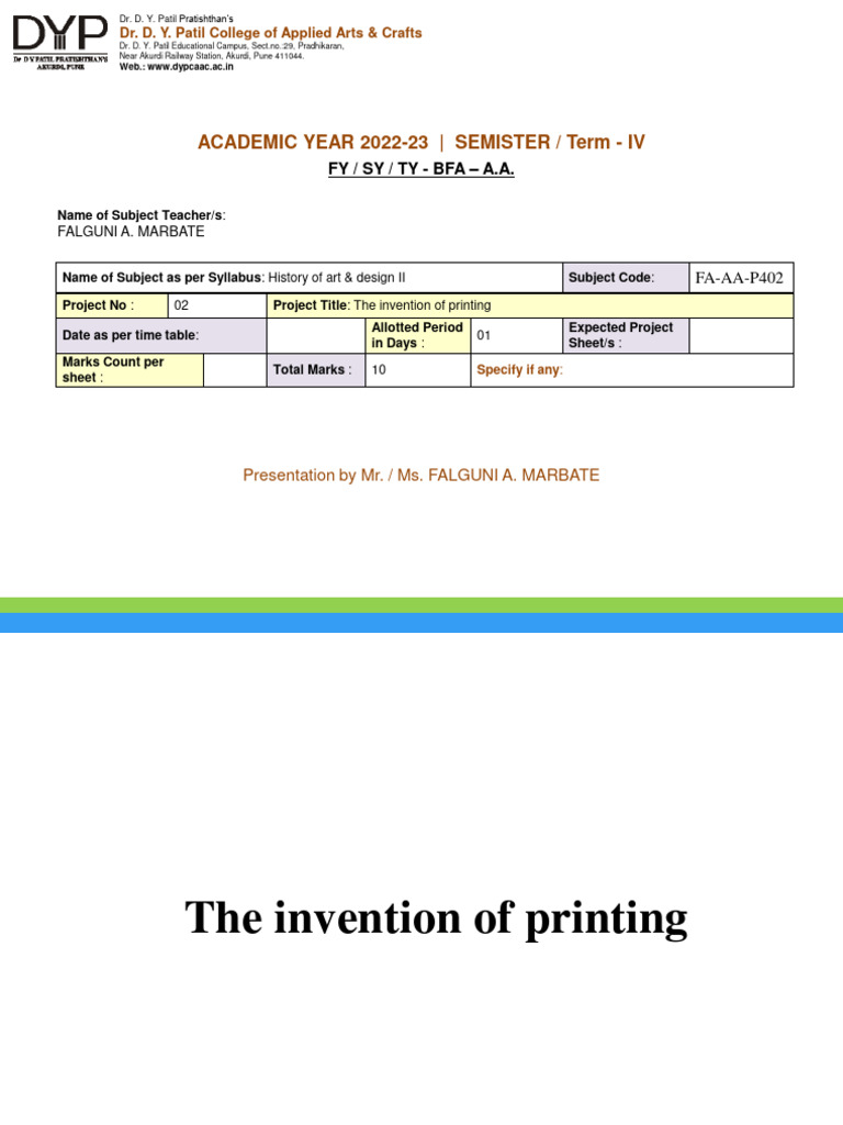 History of Art & Design | PDF