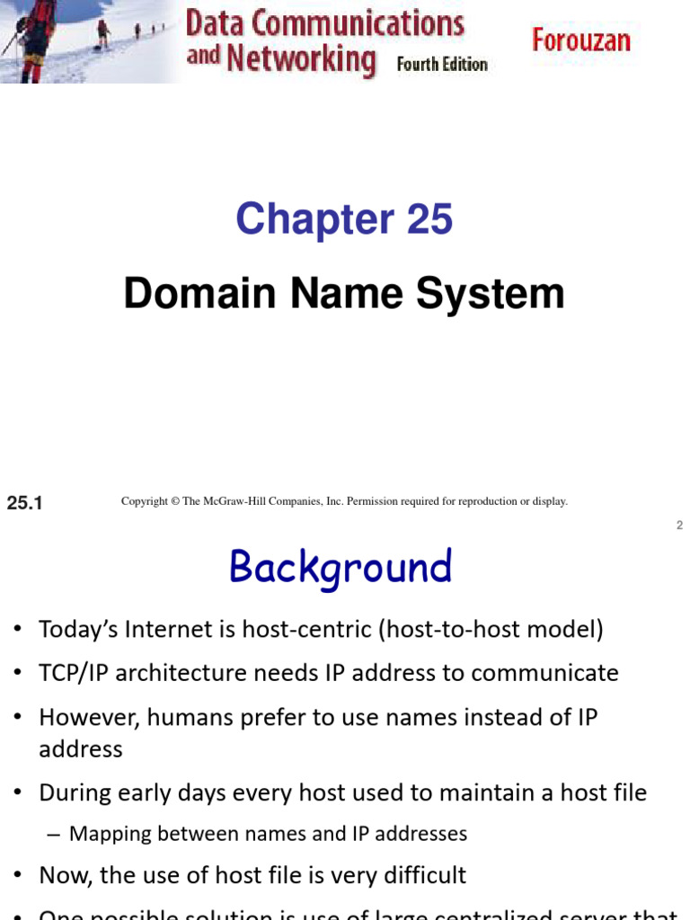 Unite6 1 DNS Forouzan | PDF | Domain Name System | Domain Name