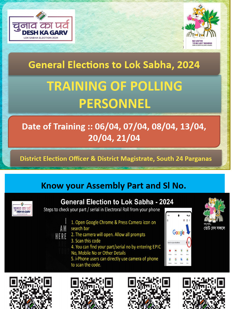 Polling Personnel PPT - English | PDF | Identity Document | Voting
