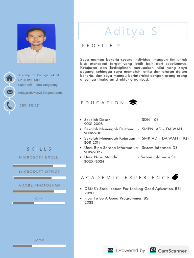 Aditya CV New BDG | PDF | Bisnis