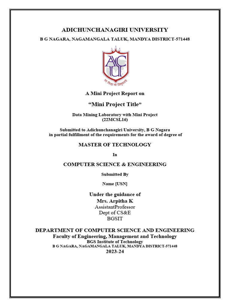 1_Front Sheet and Certificate sheet and Acknowledgement | PDF | Science ...