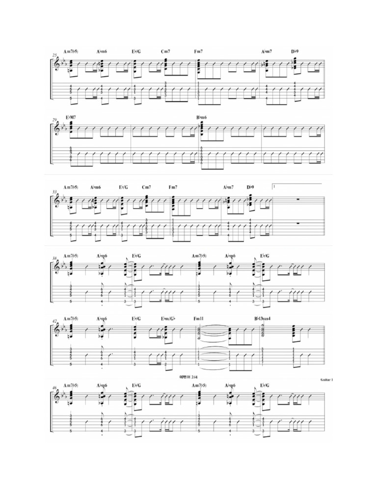 You Were Beautiful Tabs | PDF
