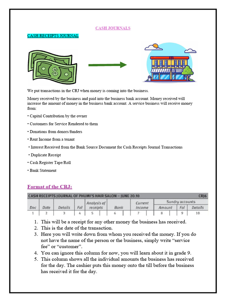 Cash Journals | PDF | Cash | Banks