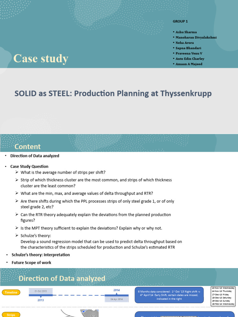 Steel_Case study | Download Free PDF | Errors And Residuals | Coefficient Of Determination