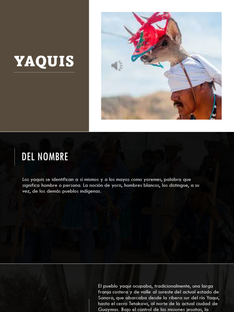 Tradiciones y significado de los Yaquis | PDF | Ciencias sociales ...