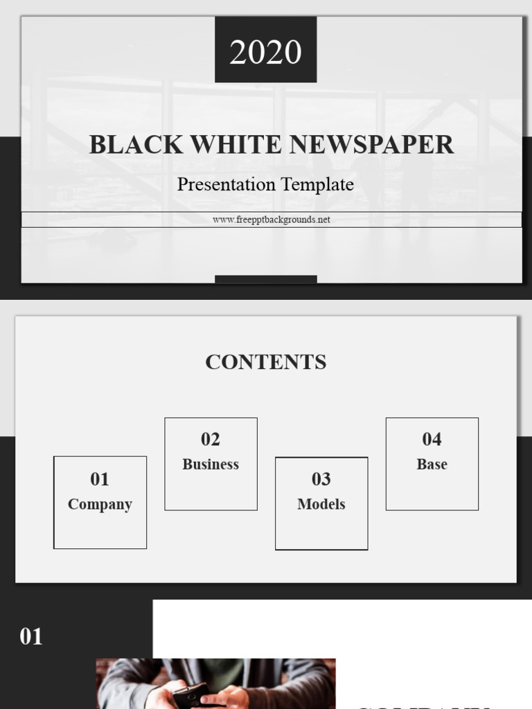 Black White Newspaper Template | PDF | Methodology