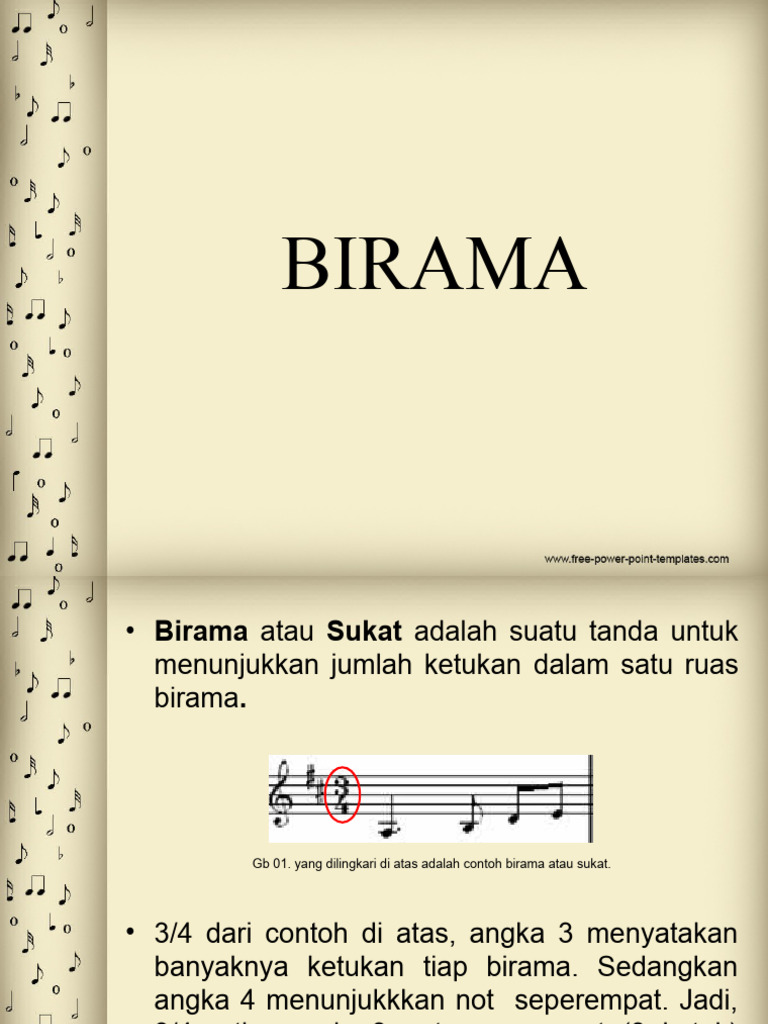 Pengantar Birama dalam Musik | PDF