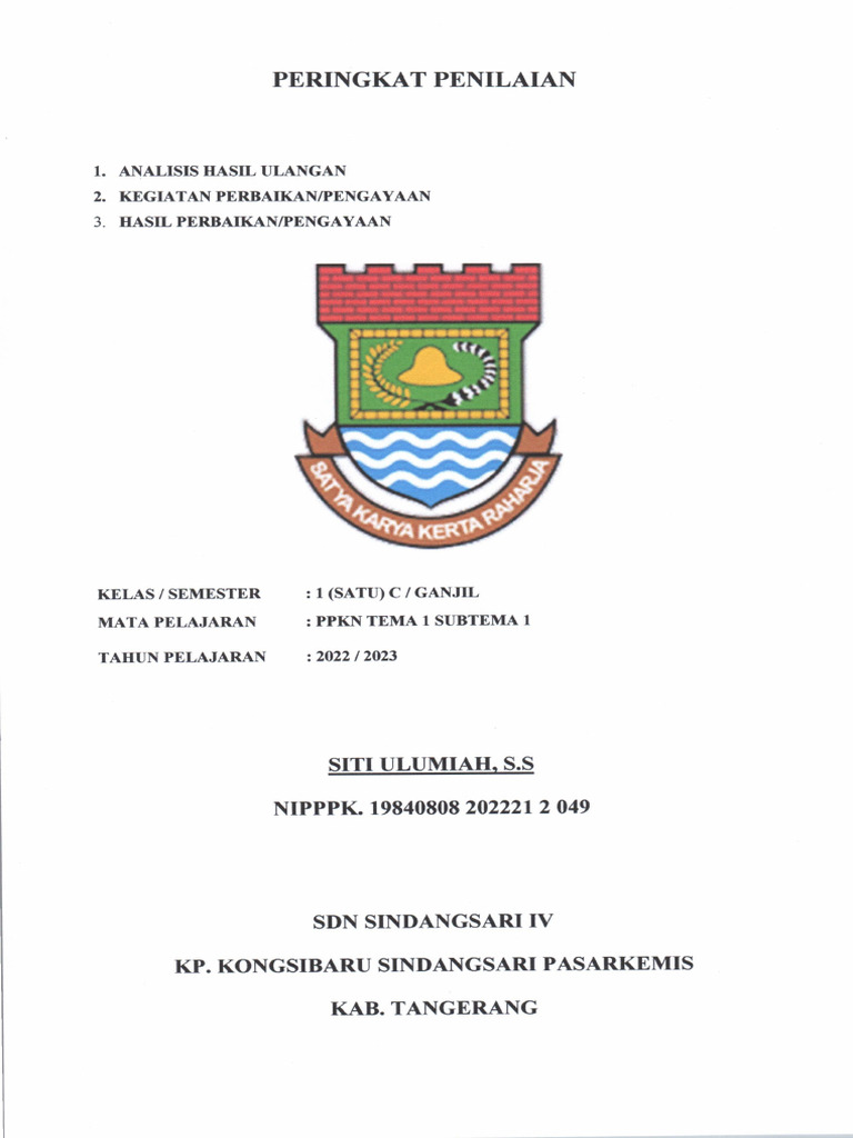 PPRP Lulu Kelas 1 | PDF