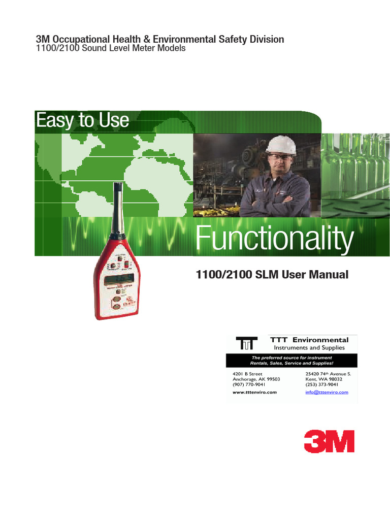 Manual-Quest-Basic-Sound-Level-Meters | PDF | Microphone | Decibel
