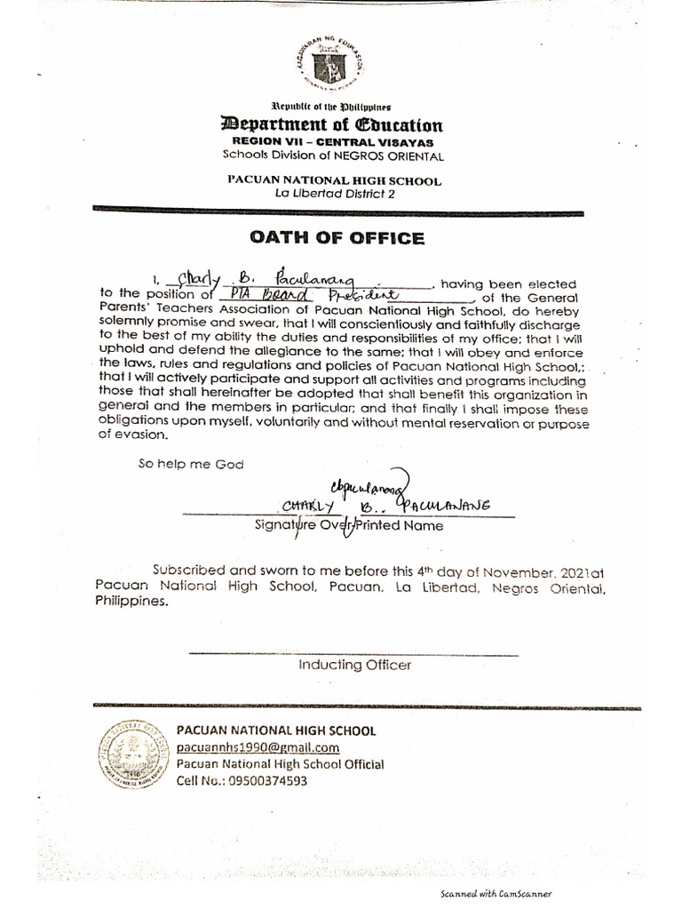 5.2.4 - Oath of Office | PDF