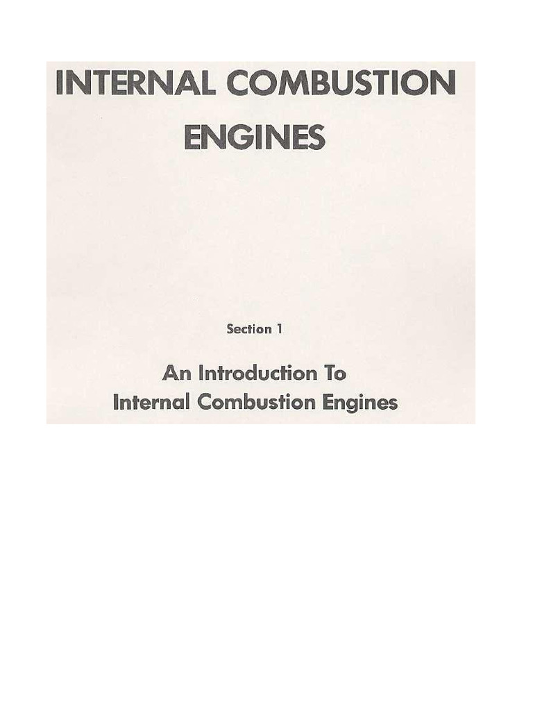 Internal Combustion Unit 1 Pdf