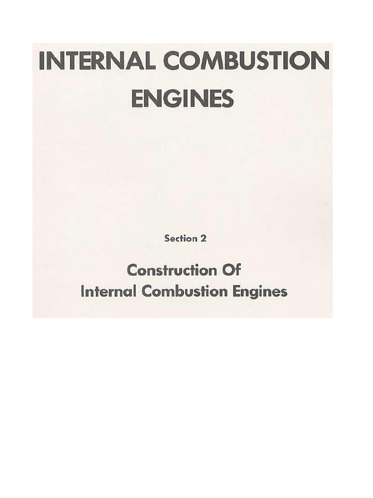 Internal Combustion, Unit 2 | PDF