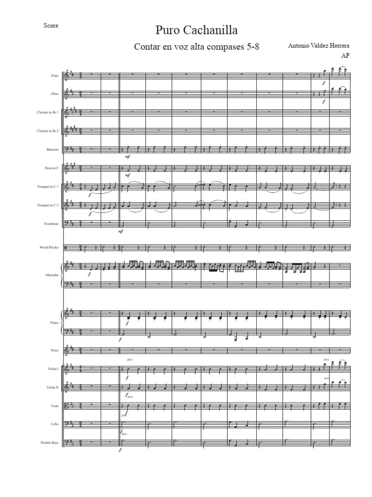 Puro cachanilla - Partitura General - Score | PDF