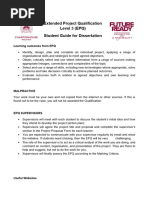 EPQ Dissertation Checklist | PDF