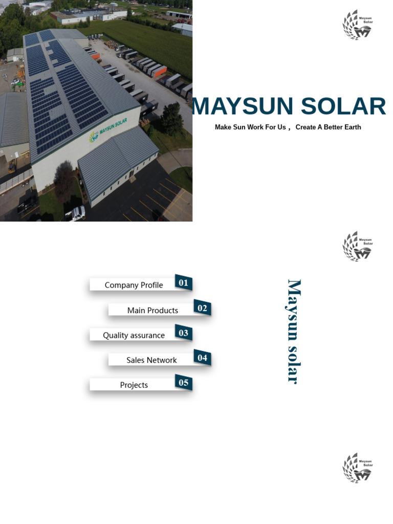 Maysun Solar Brochures | PDF | Photovoltaics | Solar Panel