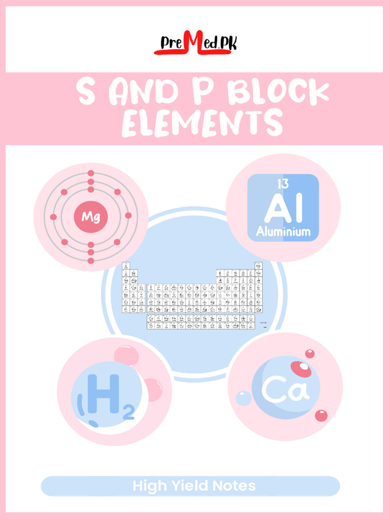 S and P Block Elements Overview | PDF | Sodium | Chlorine