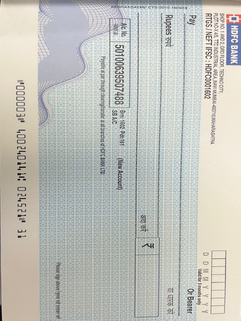 Cheque | PDF