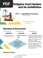 Court Hierarchy in The Philippines | PDF | Supreme Courts | Jurisdiction