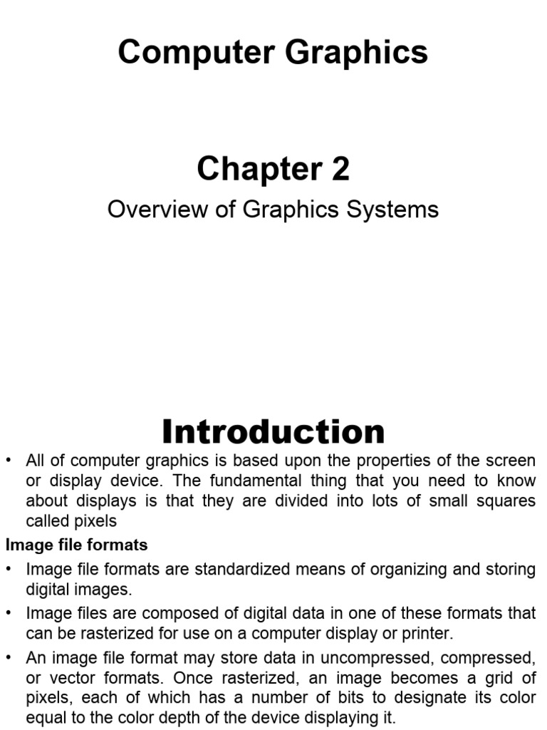 Chapter 2 - Overview of Graphics Systems | PDF | Computer Monitor | Oled