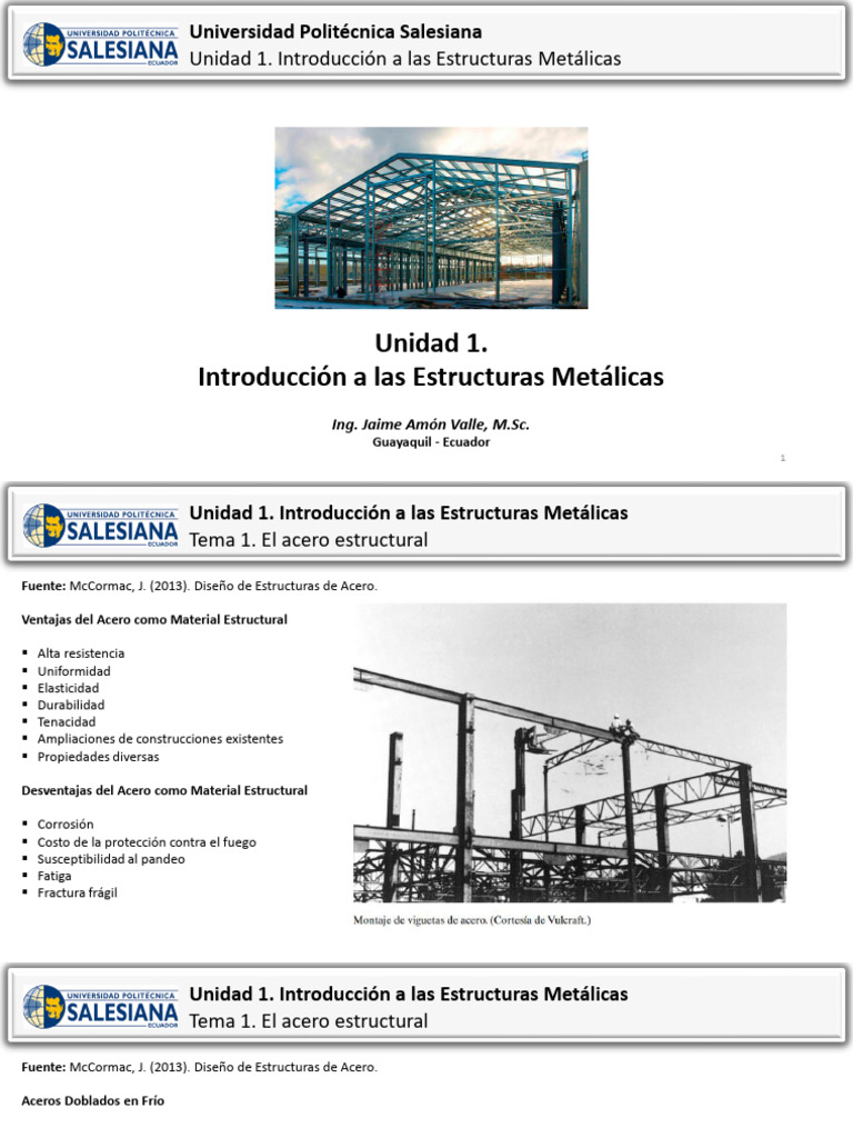Unidad 1. Tema 1. El Acero Estructural | PDF | Acero | Deformación (ingeniería)
