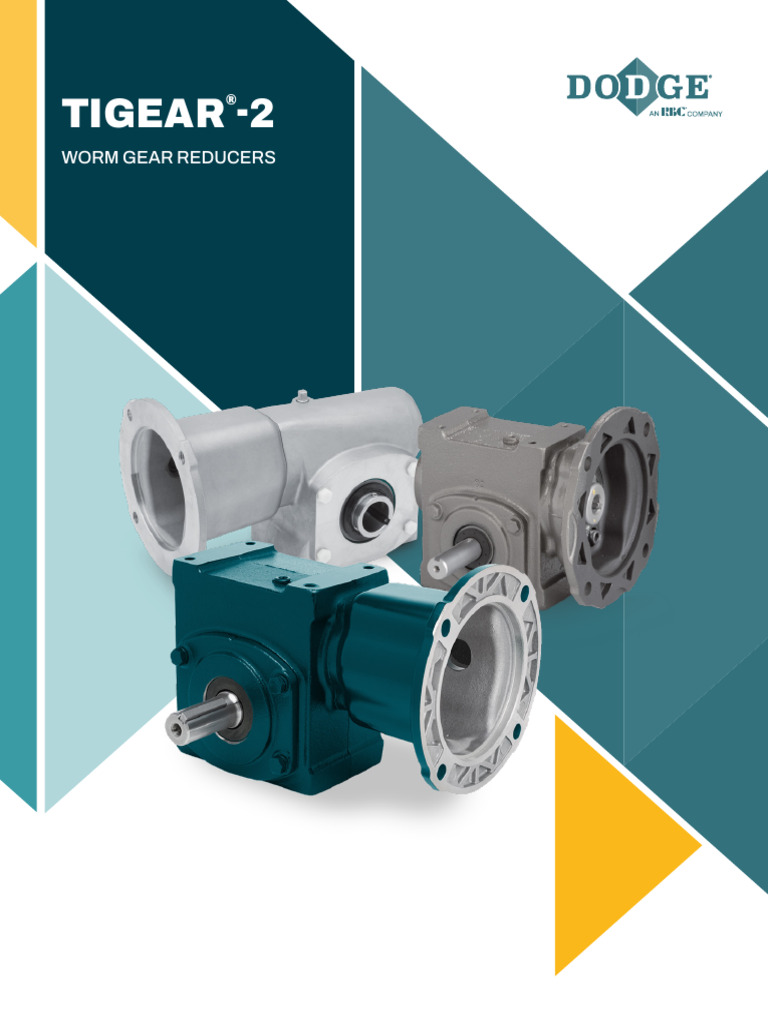 Dodge Tigear-2 Worm Gearbox | PDF | Gear | Bearing (Mechanical)