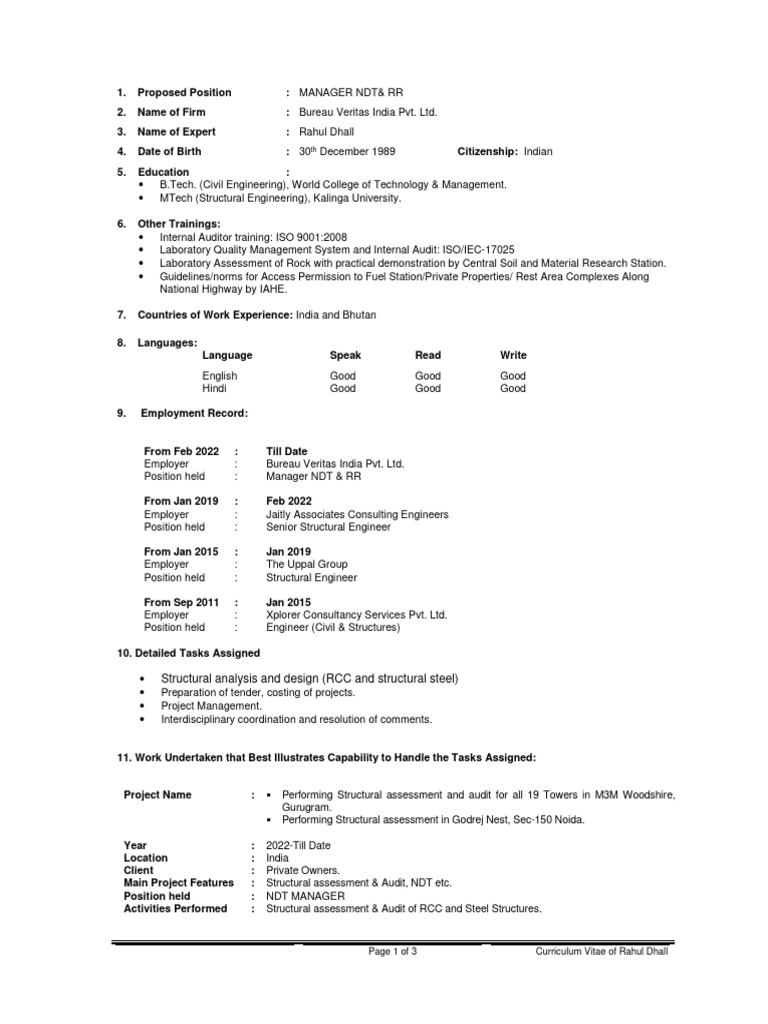 Rahul Dhall Resume | PDF | Engineering Rahul Dhall Resume | PDF | Engineering