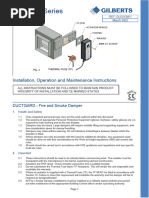 Fire Damper Model 0160 Manual | PDF | Duct (Flow) | Drywall