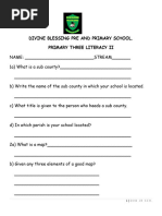 Grade 9 Midterm 1 Exams s2 | PDF | Educational Assessment