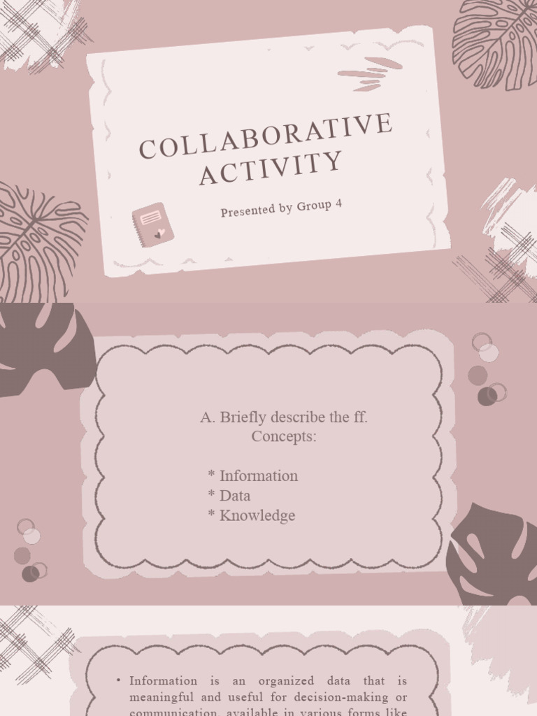 GROUP 4 - CollaboratiVE Activity | PDF | Data | Information