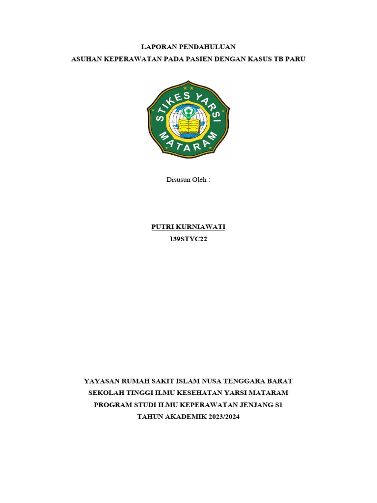 LP TB Paru | PDF | Kesehatan Holistik | Sains & Matematika