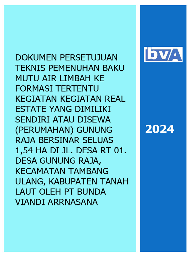 Revisi Pertek PT BVA III | PDF | Griya & Taman